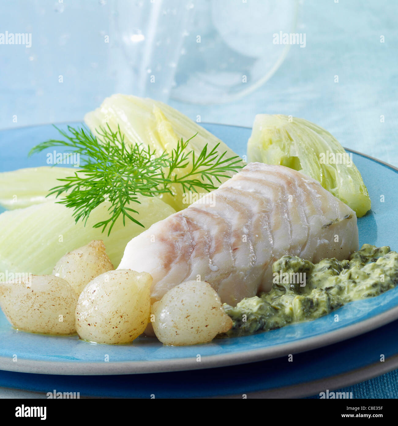 Cod with fennel puree hi-res stock photography and images - Alamy