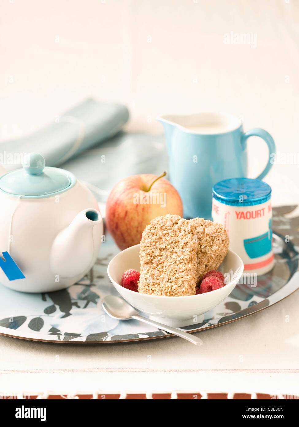 Well-balanced woman's breakfast Stock Photo - Alamy