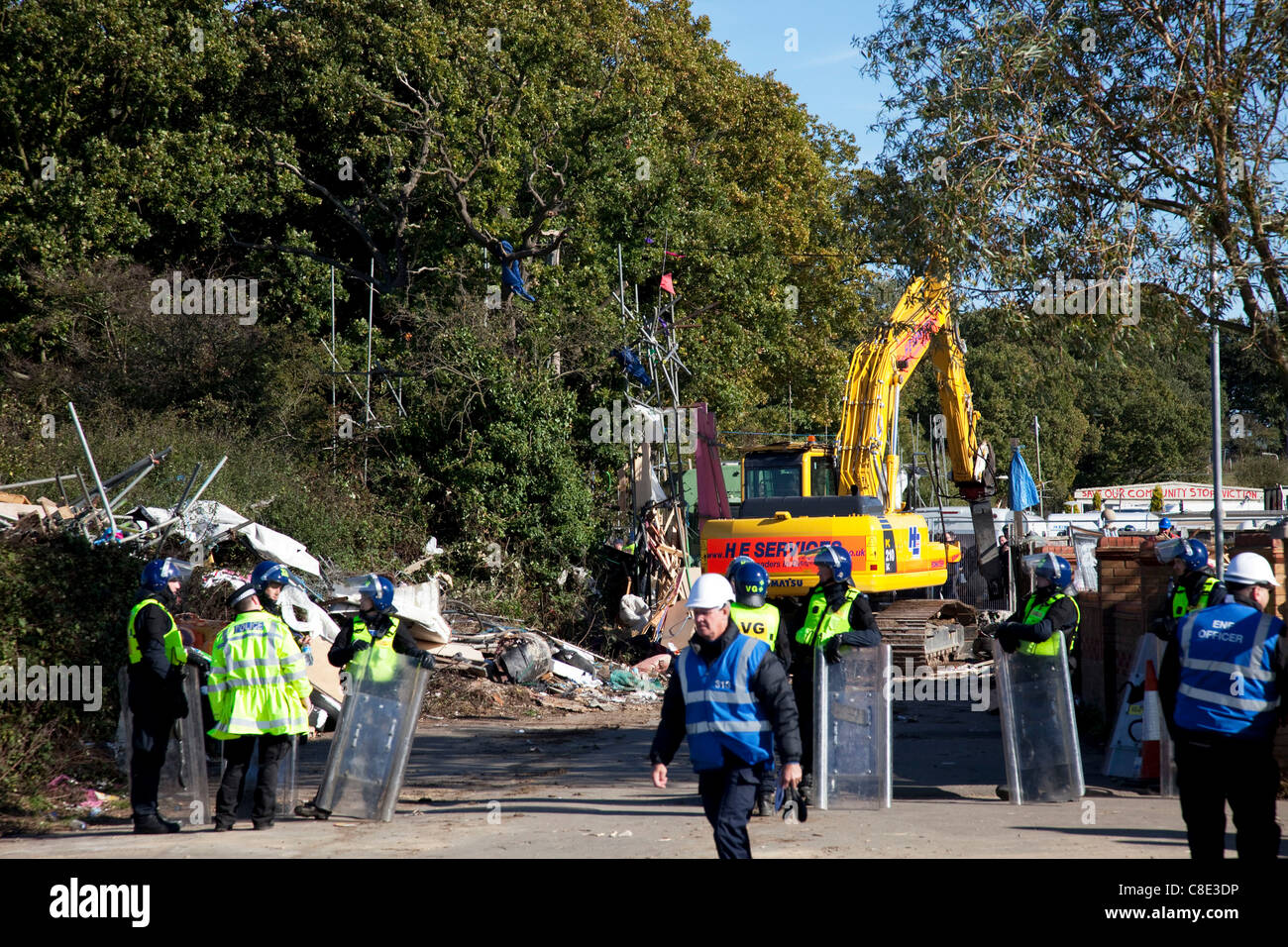 Dale Farm site prior to eviction, a Romany Gypsy and Irish Traveller ...
