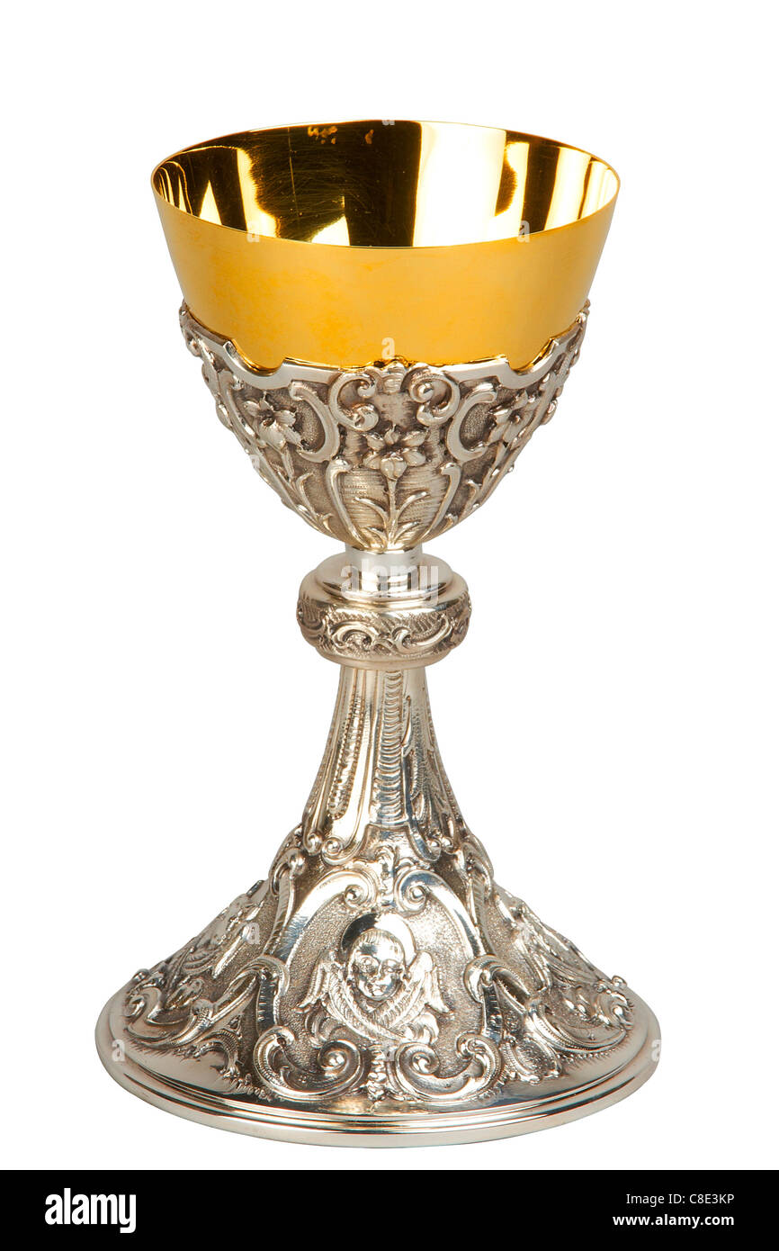 Golden holy chalice goblet hi-res stock photography and images - Alamy