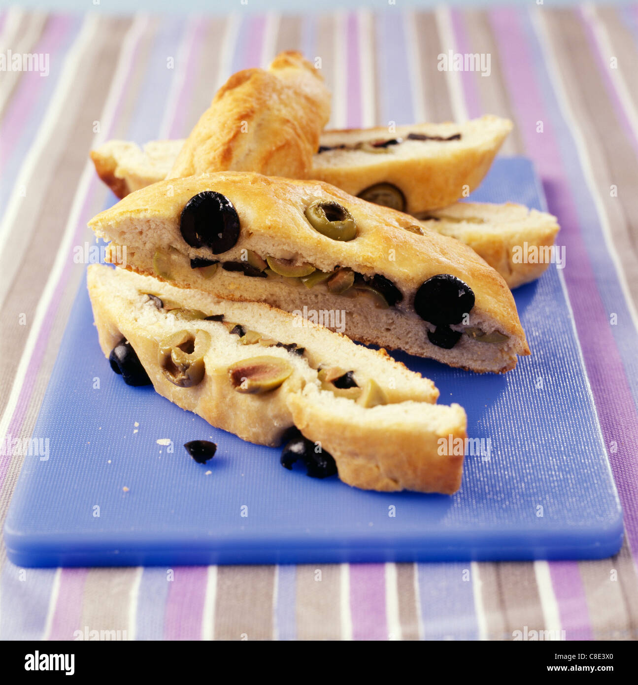 Olive fougasse bread hi-res stock photography and images - Alamy