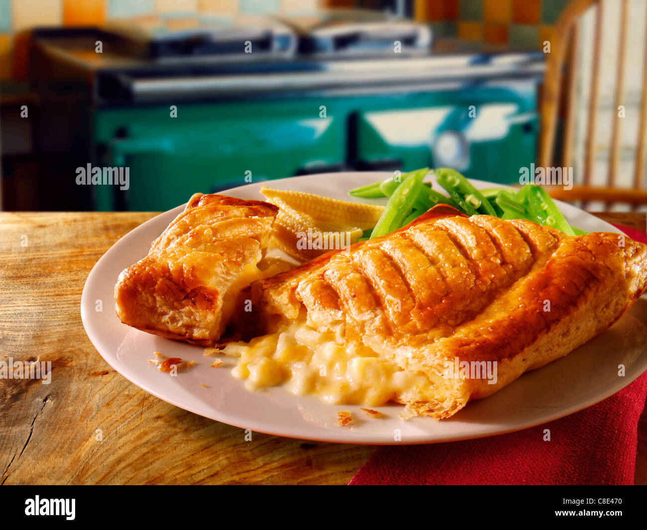 Food image of cheese pasty slice hi-res stock photography and images ...