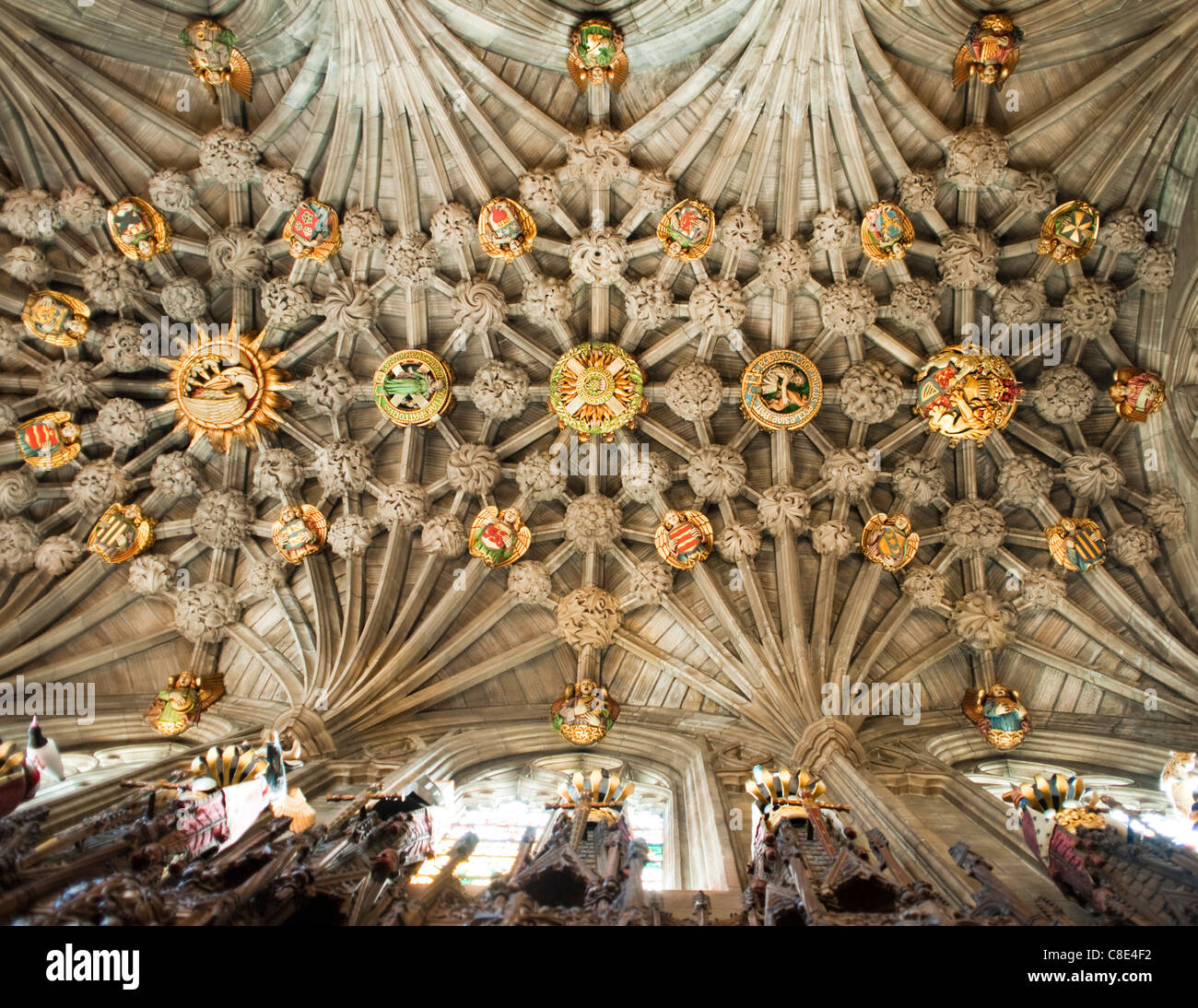 Ceiling of the Thistle Chapel Stock Photo - Alamy