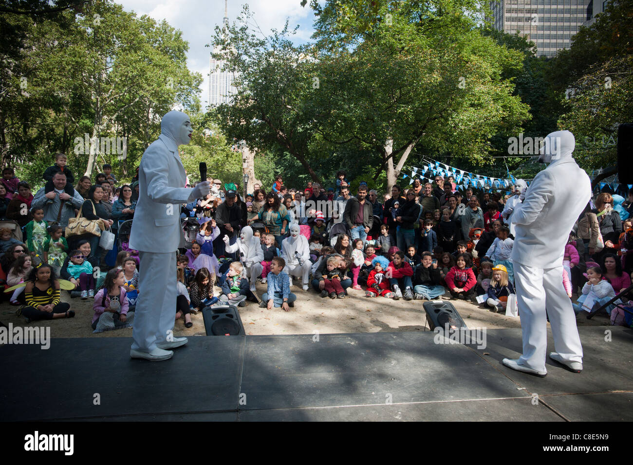 Madison Square Park in New York during the Fall Kids Fest Stock Photo ...