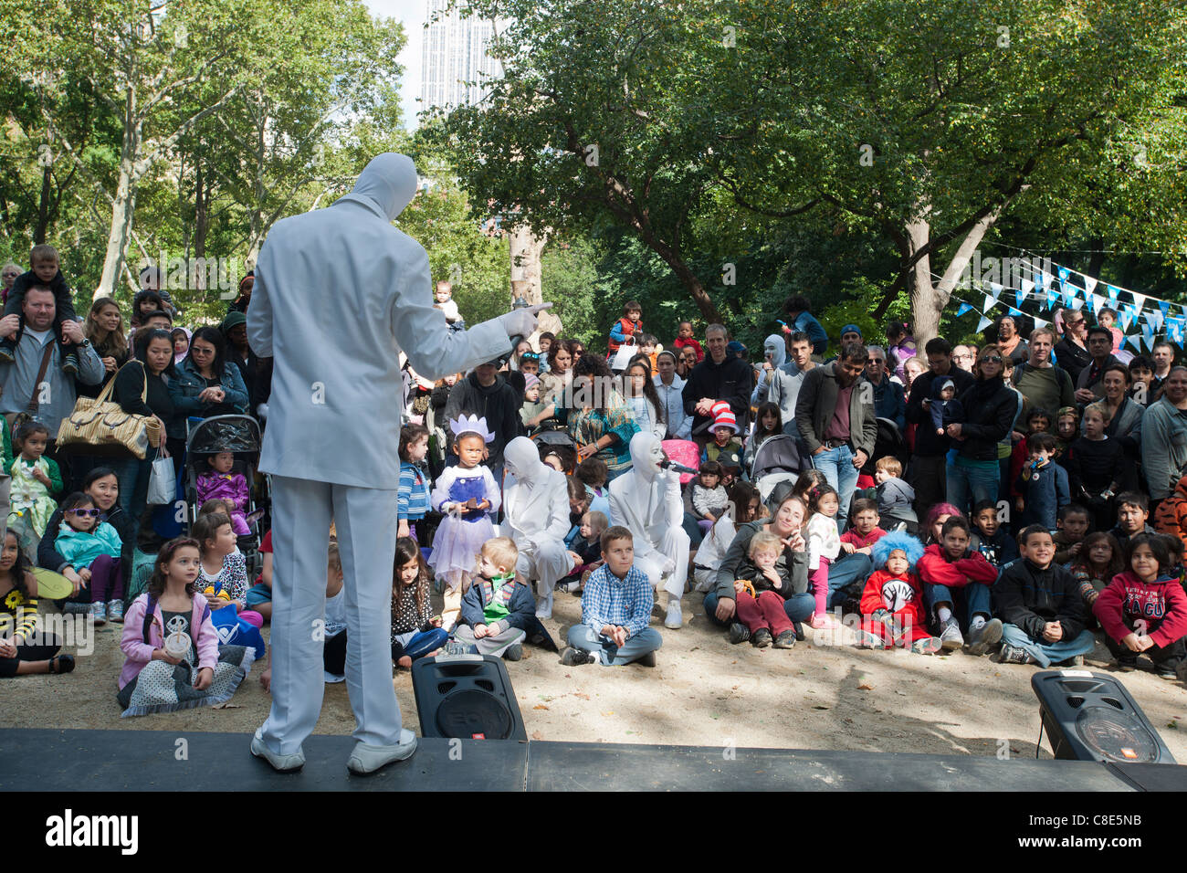 Madison Square Park in New York during the Fall Kids Fest Stock Photo ...