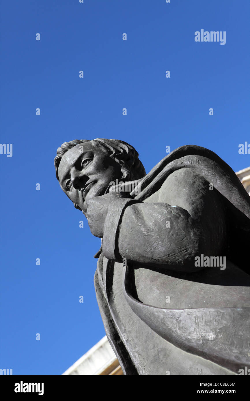 Statue of Manuel da Silva Passos in Santarem, Portugal Stock Photo - Alamy
