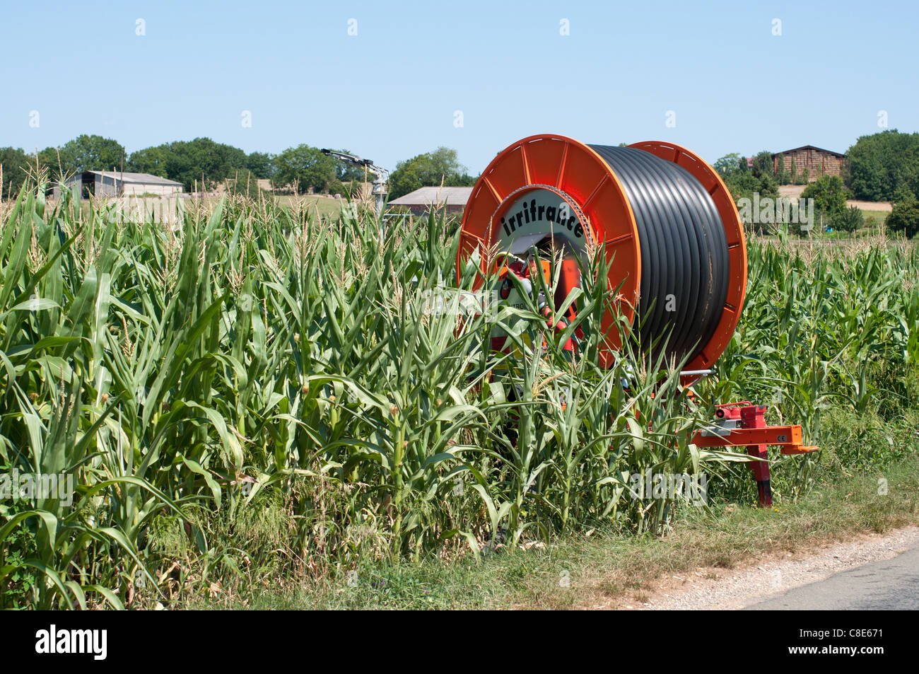 Hose reel irrigation hi-res stock photography and images - Alamy