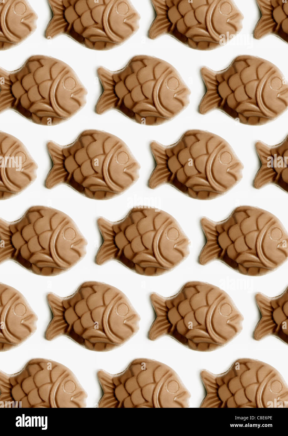 Small chocolate fish Stock Photo - Alamy