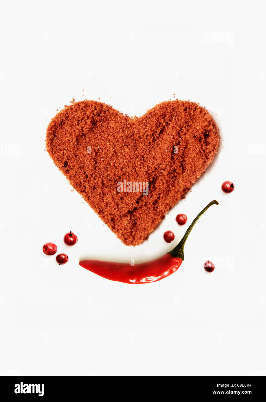 Red pepper heart Cut Out Stock Images & Pictures - Alamy