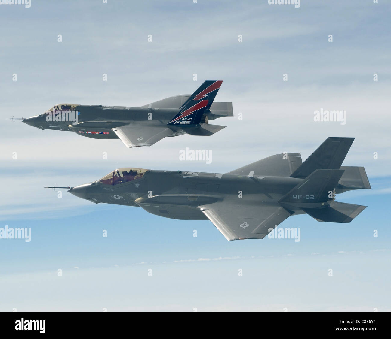 F-35A Lightning II joint strike fighters Stock Photo - Alamy