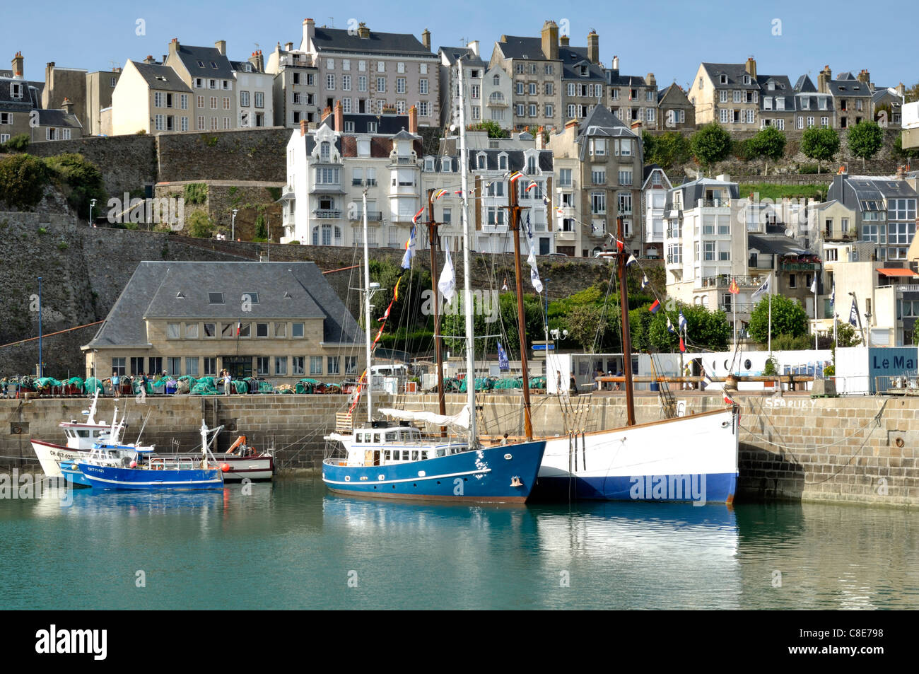 Fishing port of Granville (Manche, Normandy, France), Aztec Lady and ...