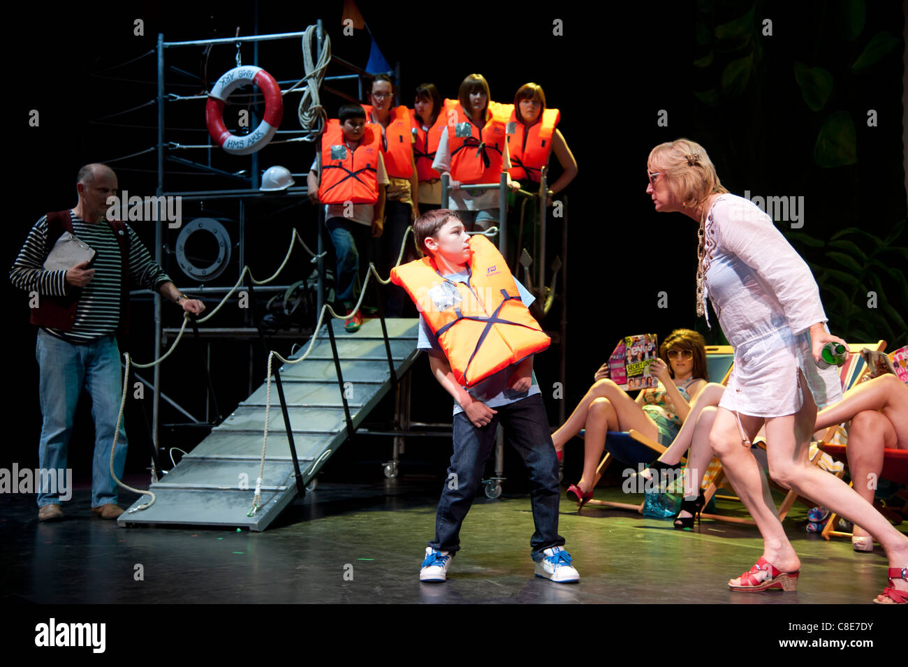 singer ANN ATKINSON as Mrs Noye in Mid Wales Opera production Benjamin ...