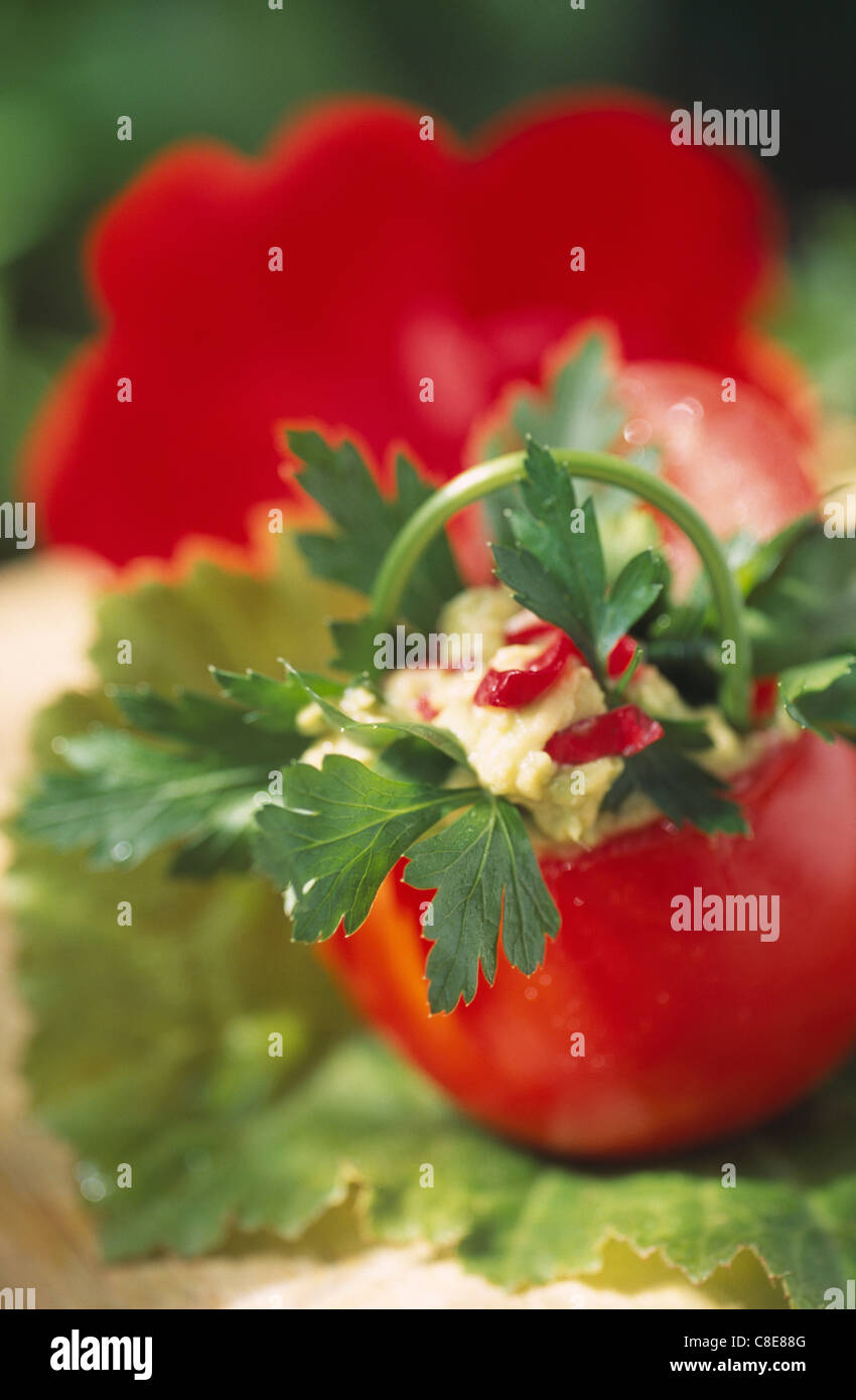 Cold stuffed tomato Stock Photo - Alamy