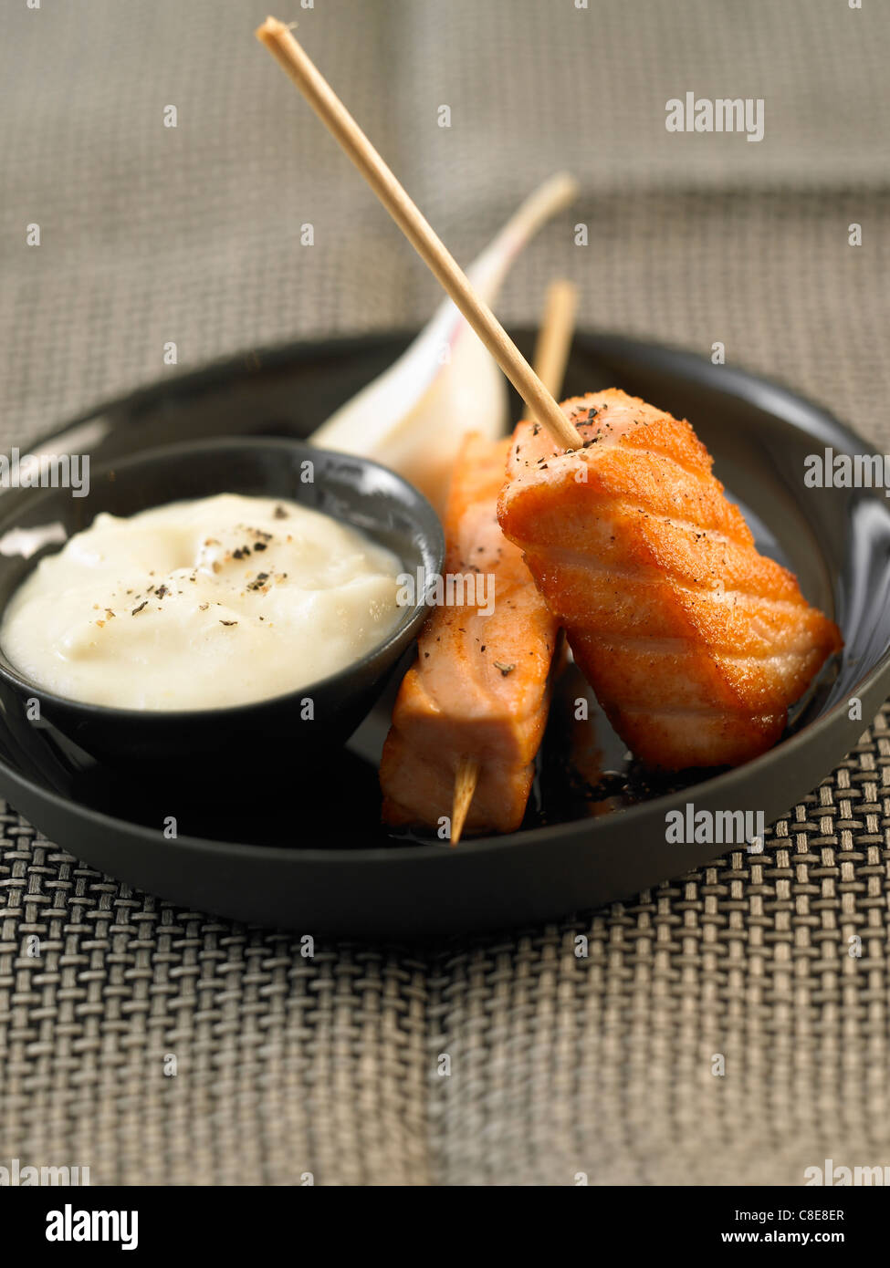 Fish brochettes hi-res stock photography and images - Alamy