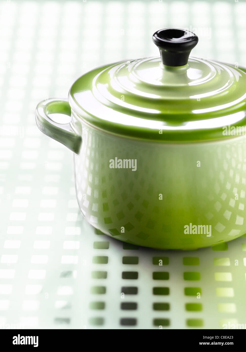 Green casserole dish Stock Photo - Alamy