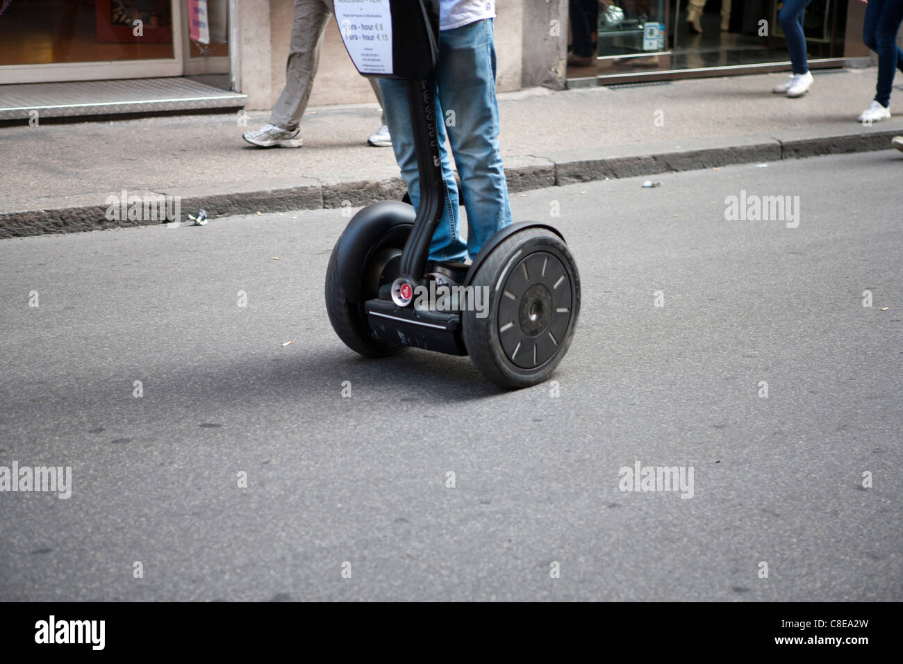 person on segway in Rome city town Italy Stock Photo - Alamy