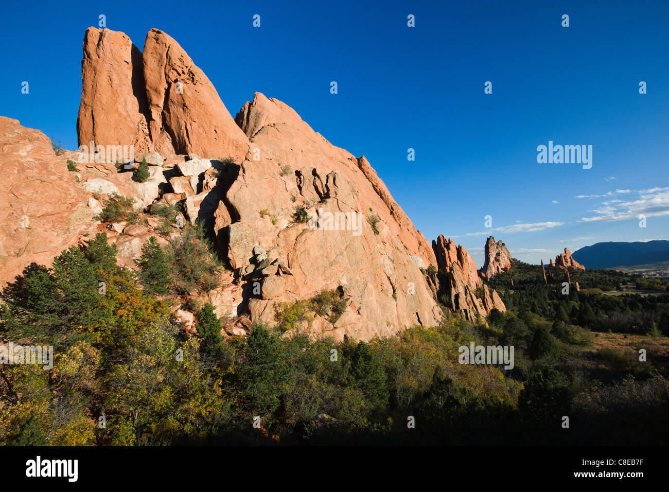 South Gateway Rock, Cathedral Spires and Three Graces, Garden of the ...