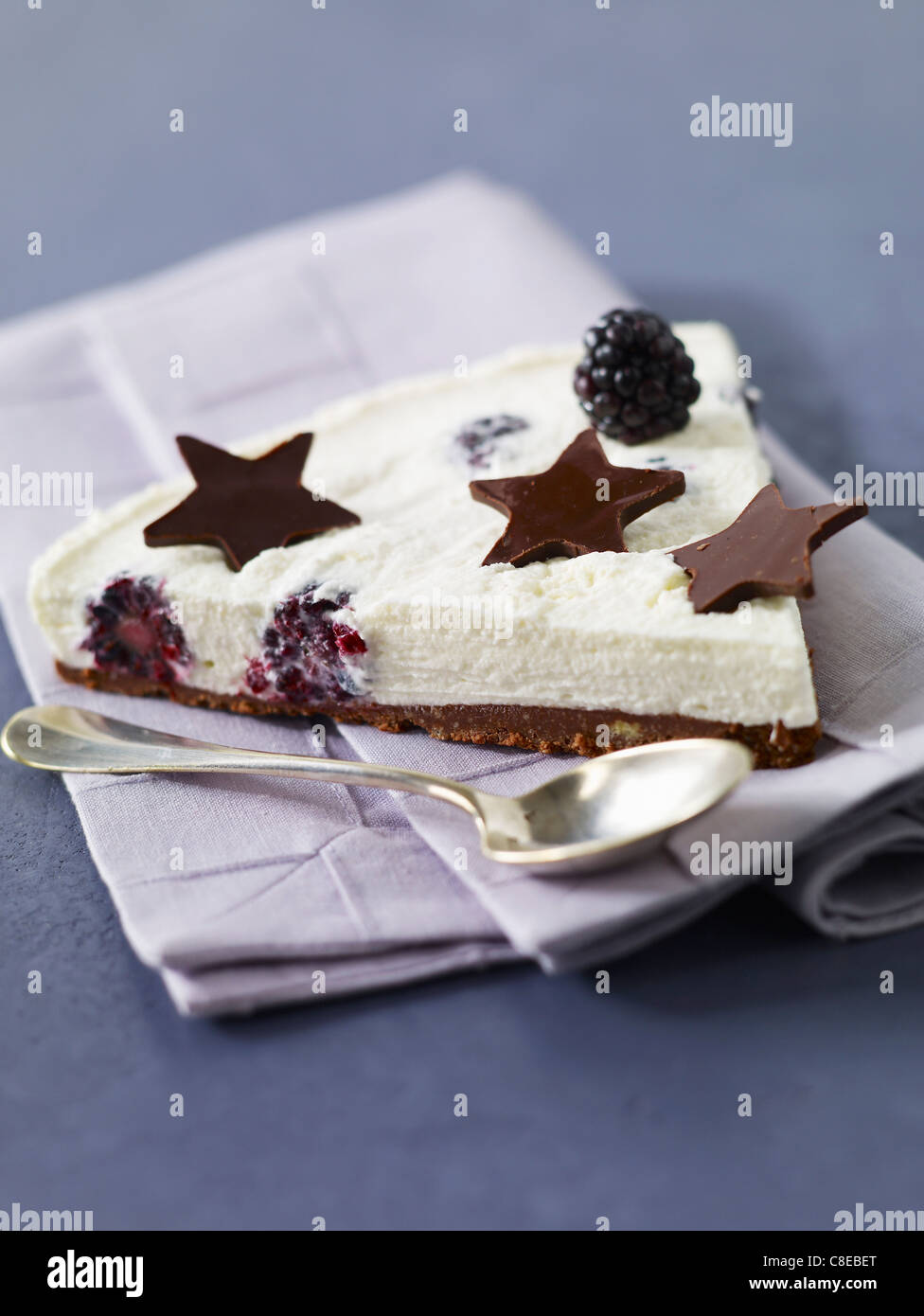 Piece chocolate cake star hi-res stock photography and images - Alamy