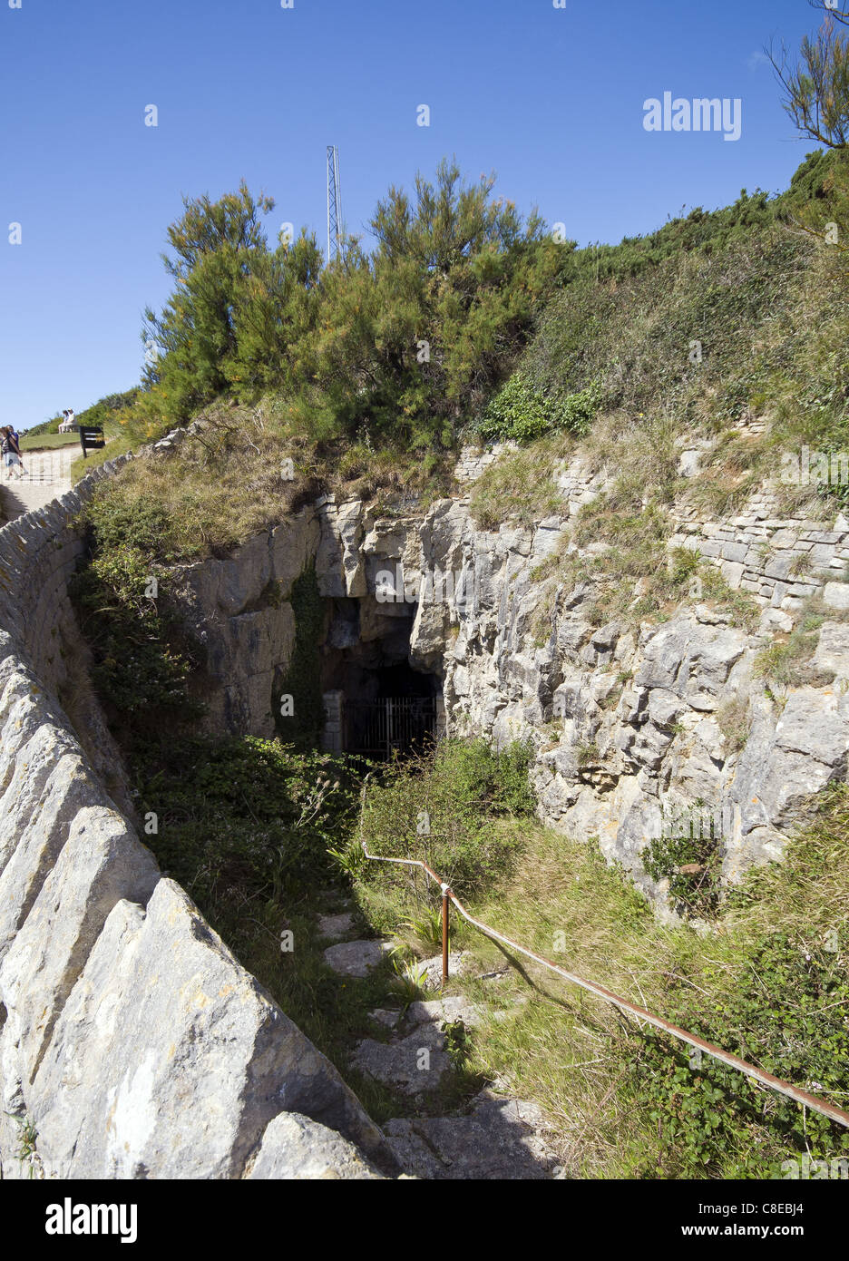 Tilly Whim Caves in Durlston Country Park on the Isle of Purbeck near ...