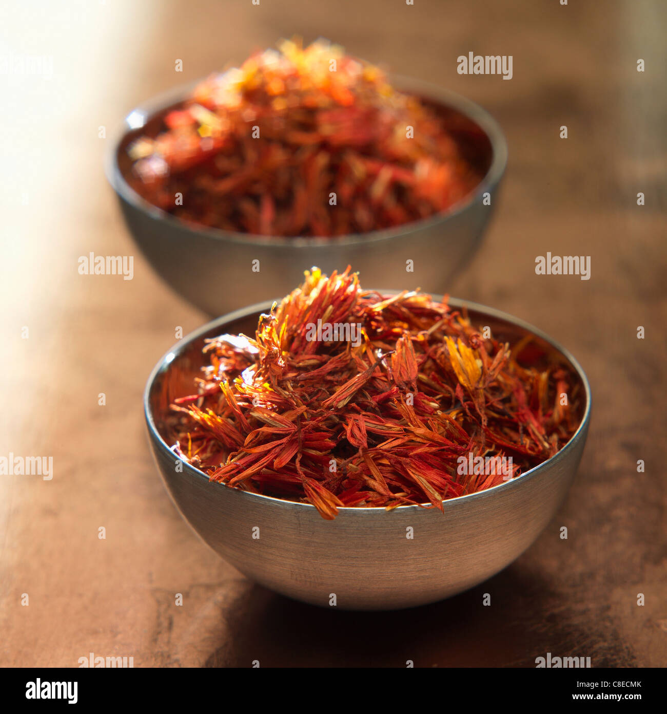 Bowls of saffron from Thailand Stock Photo - Alamy