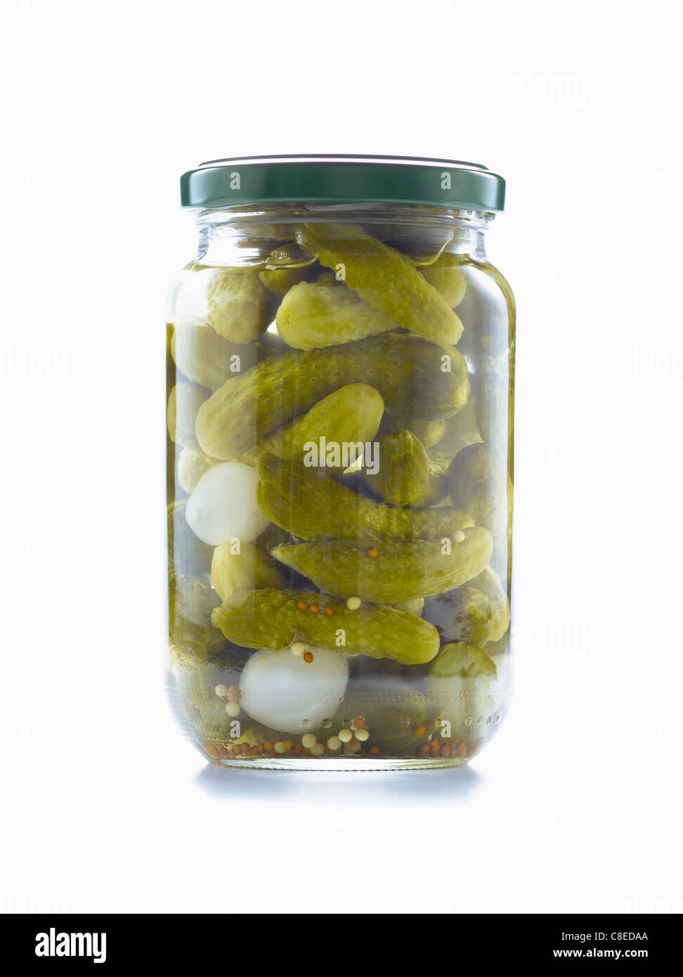 Jar of gherkins Stock Photo - Alamy