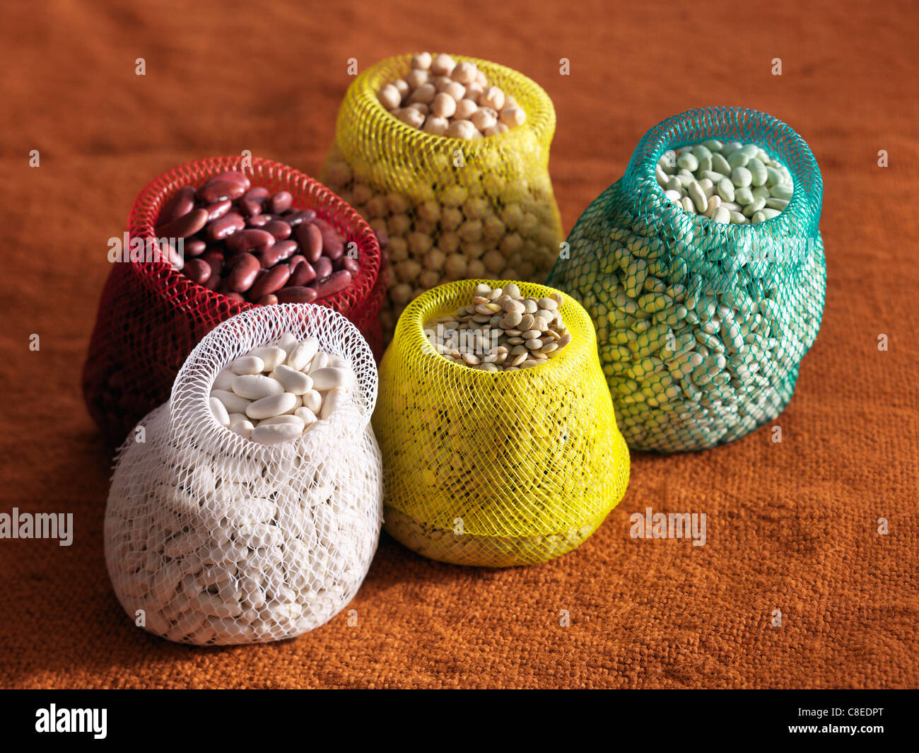 Bags of dried beans Stock Photo - Alamy