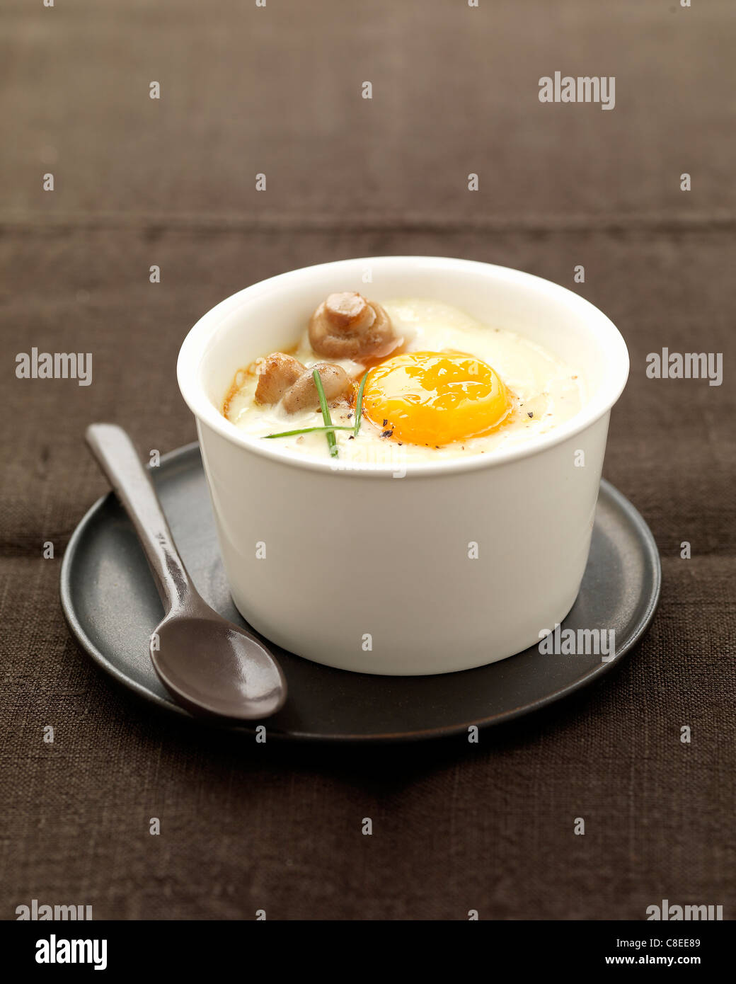 Sunday coddled egg Stock Photo - Alamy