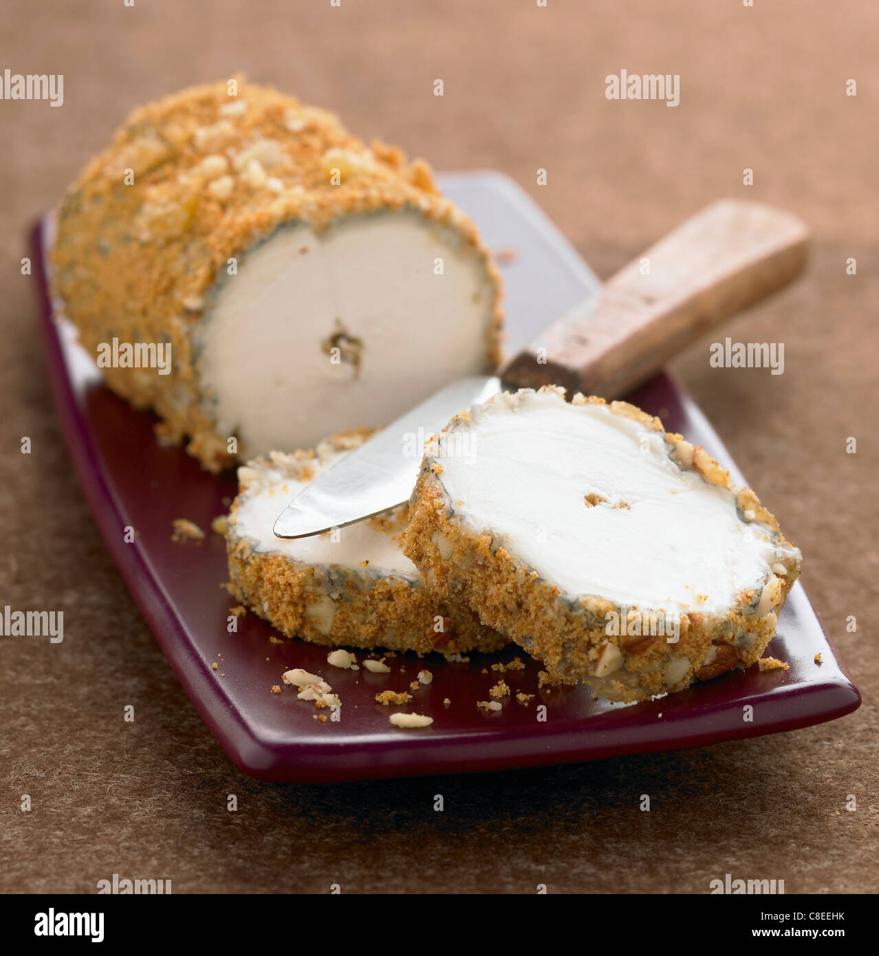 Goat's cheese Mendiant Stock Photo - Alamy