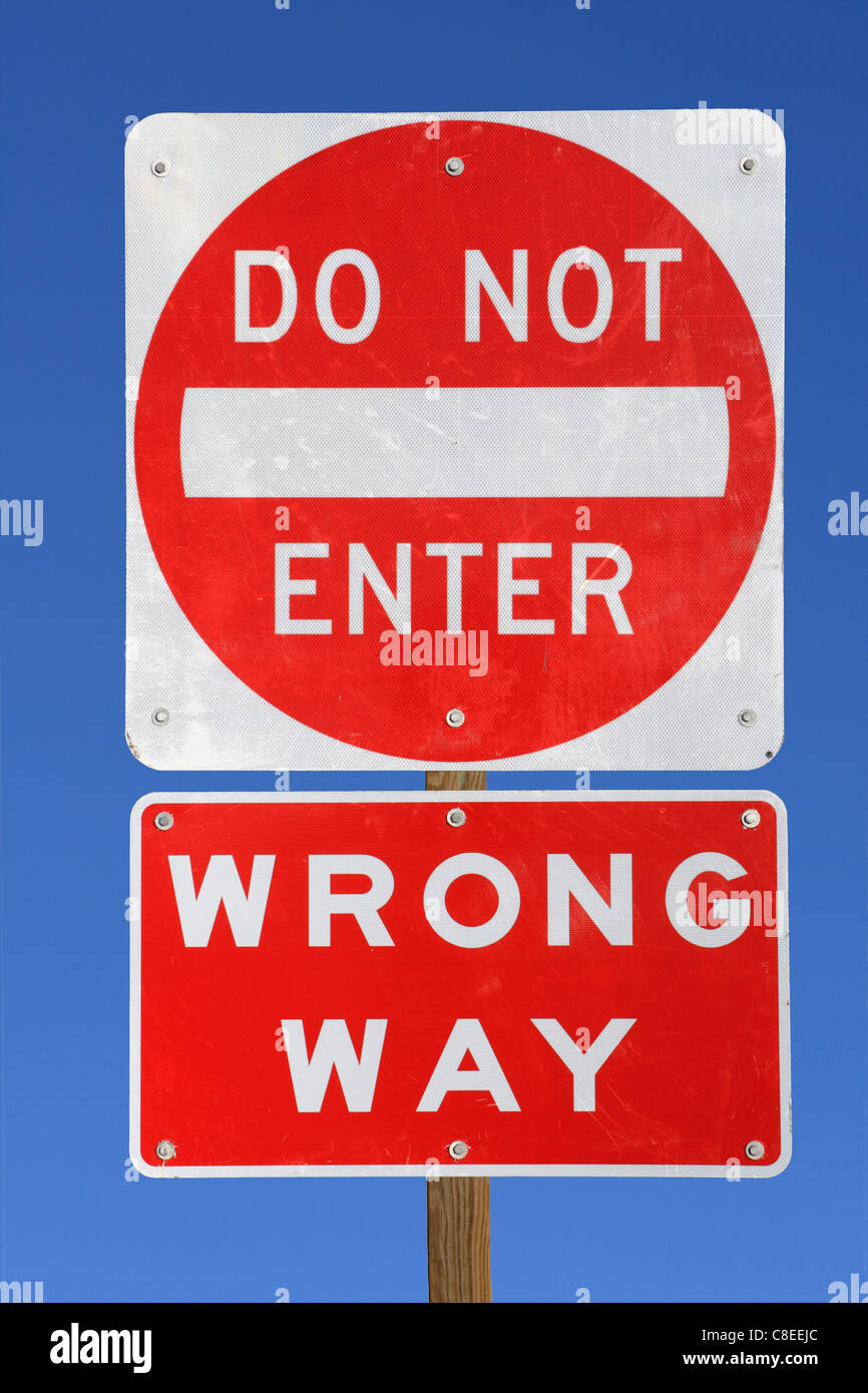 Signs with the wrong words hi-res stock photography and images - Alamy