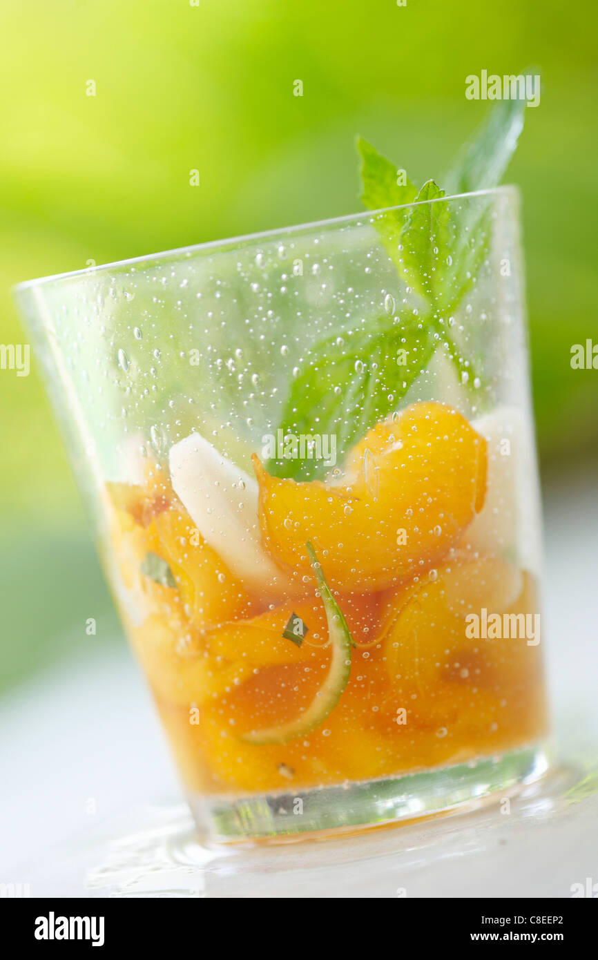 White peach salad hi-res stock photography and images - Alamy