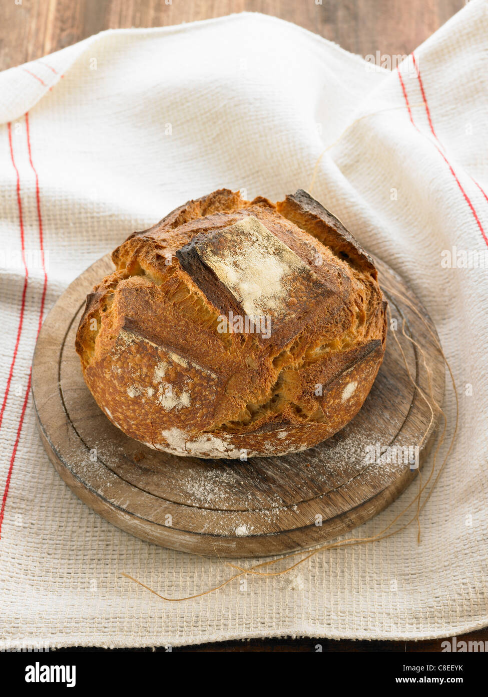 Organic farmhouse loaf Stock Photo - Alamy