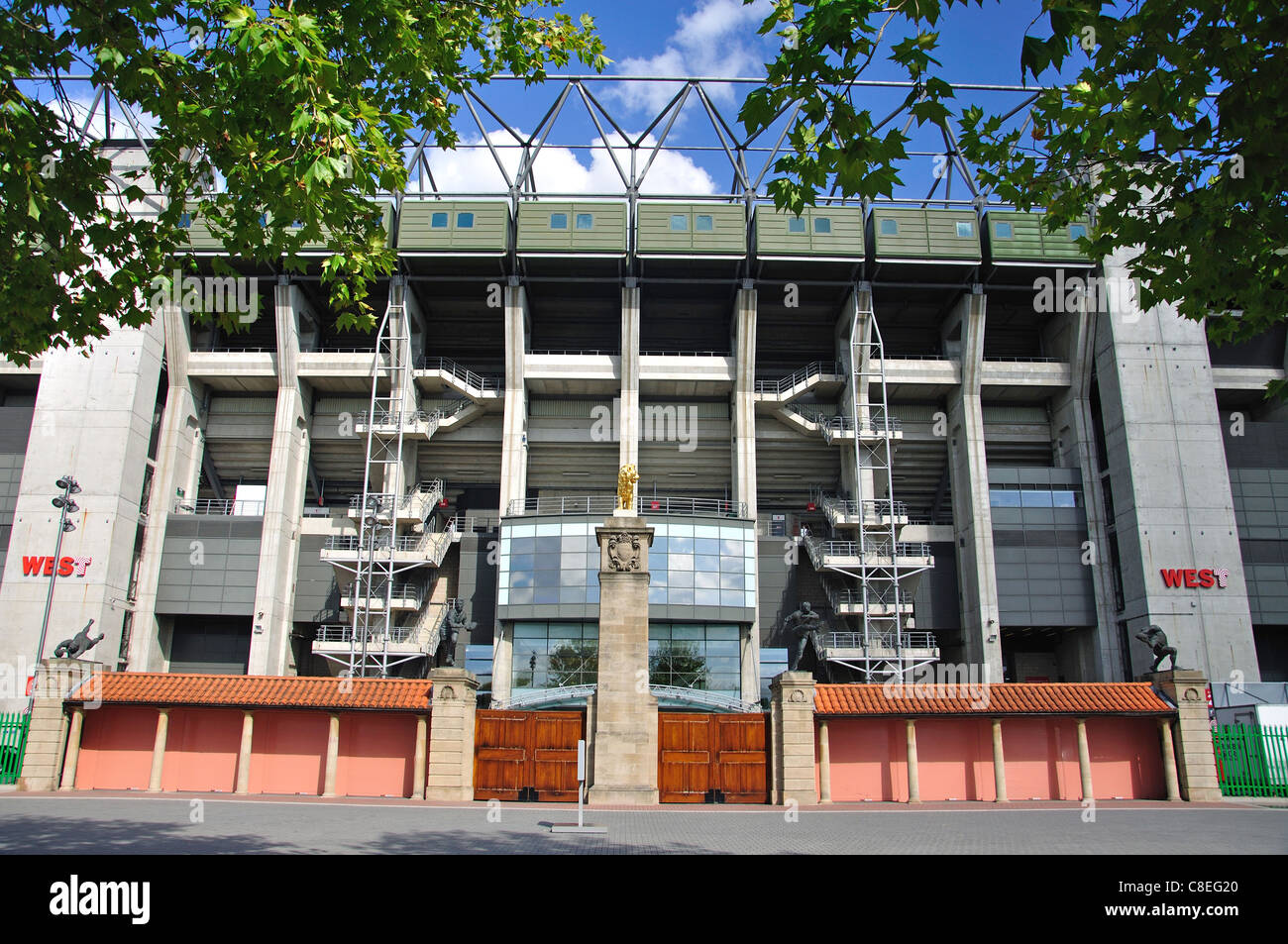 West Entrance Gate, Twickenham Stadium, Twickenham, London Borough of ...
