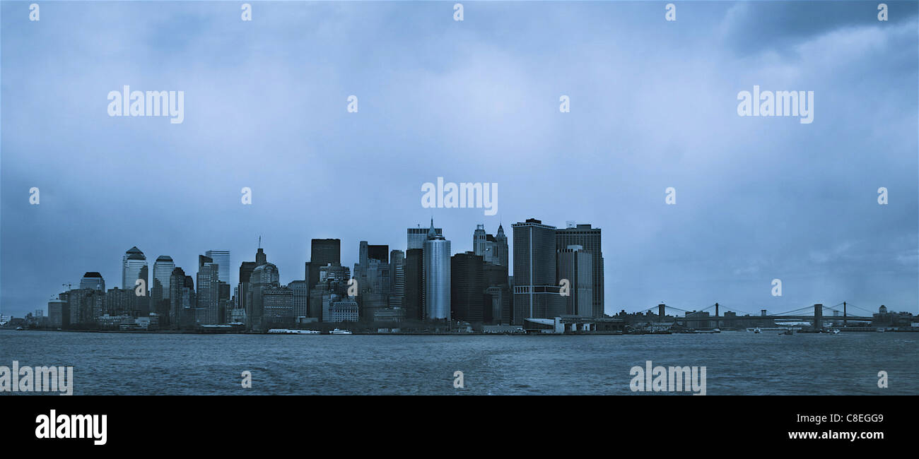 Blue New York Stock Photo - Alamy
