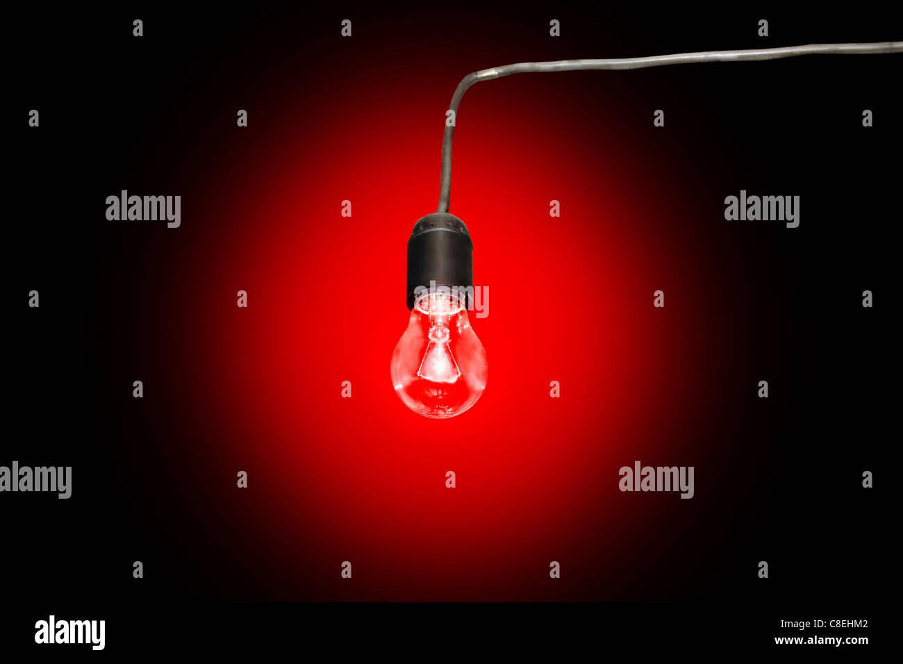 alarm light bulb in the socket Stock Photo - Alamy