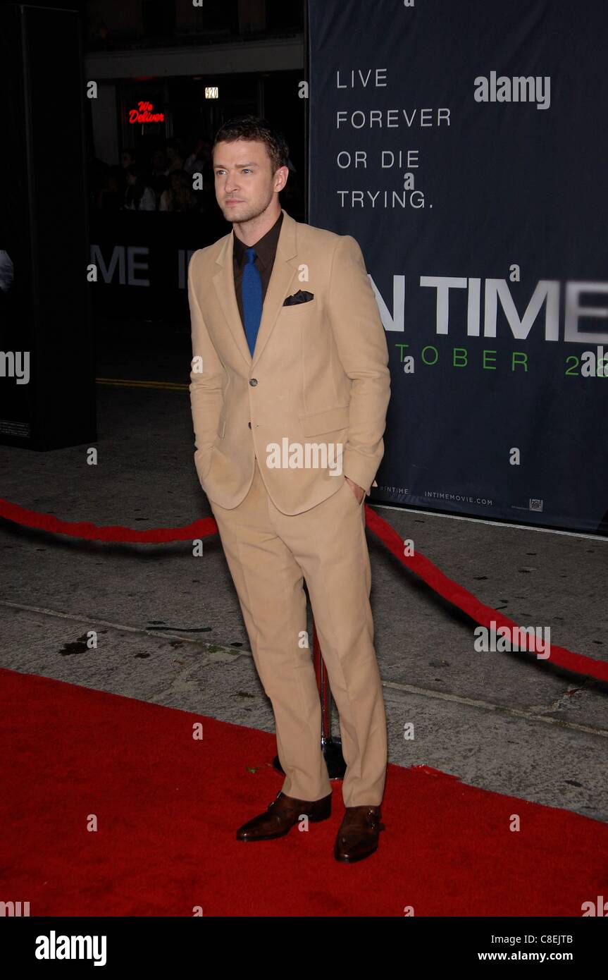 Justin Timberlake at arrivals for IN TIME Premiere, Regency Village ...