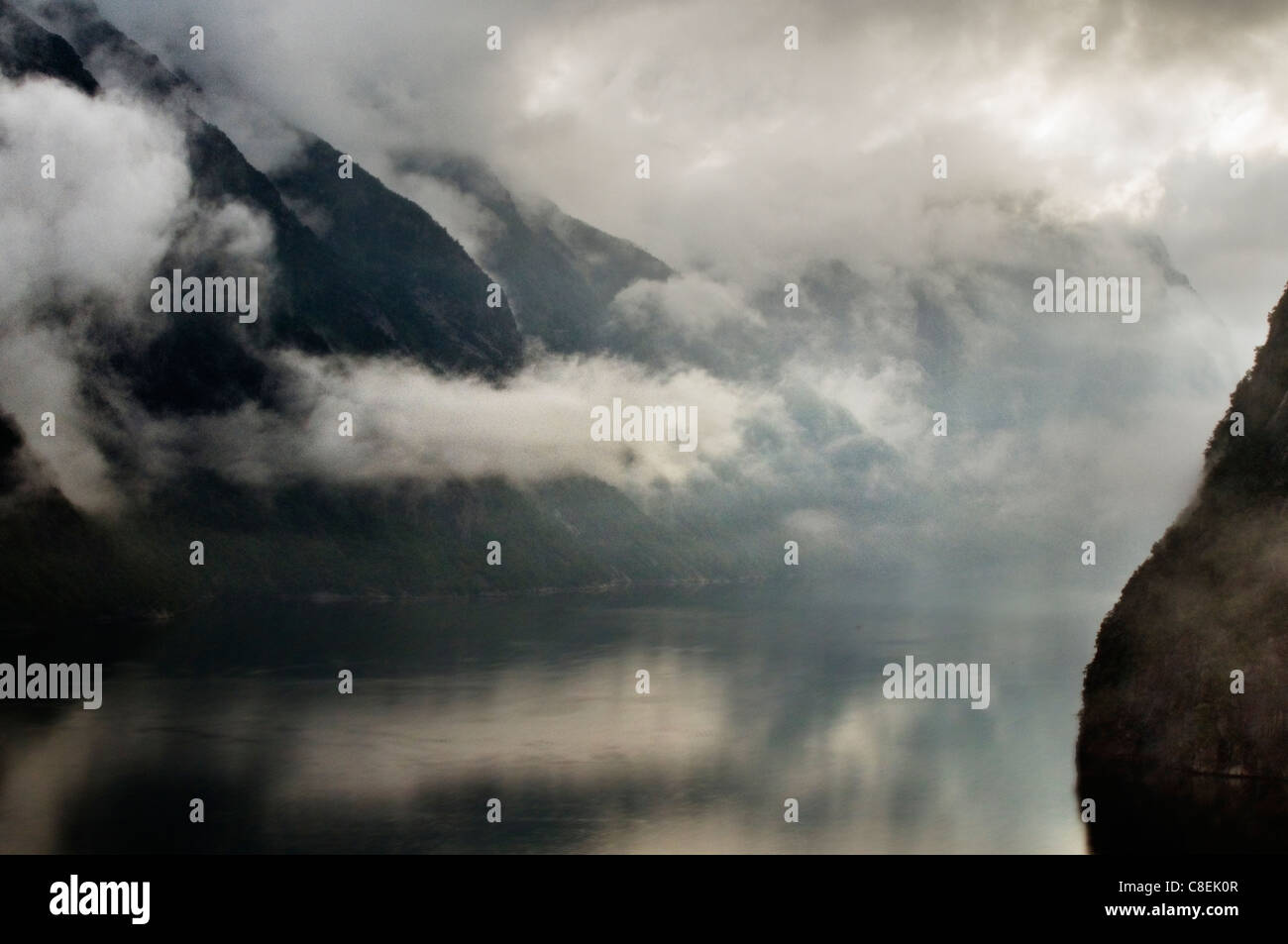 Fjord and clouds hi-res stock photography and images - Alamy