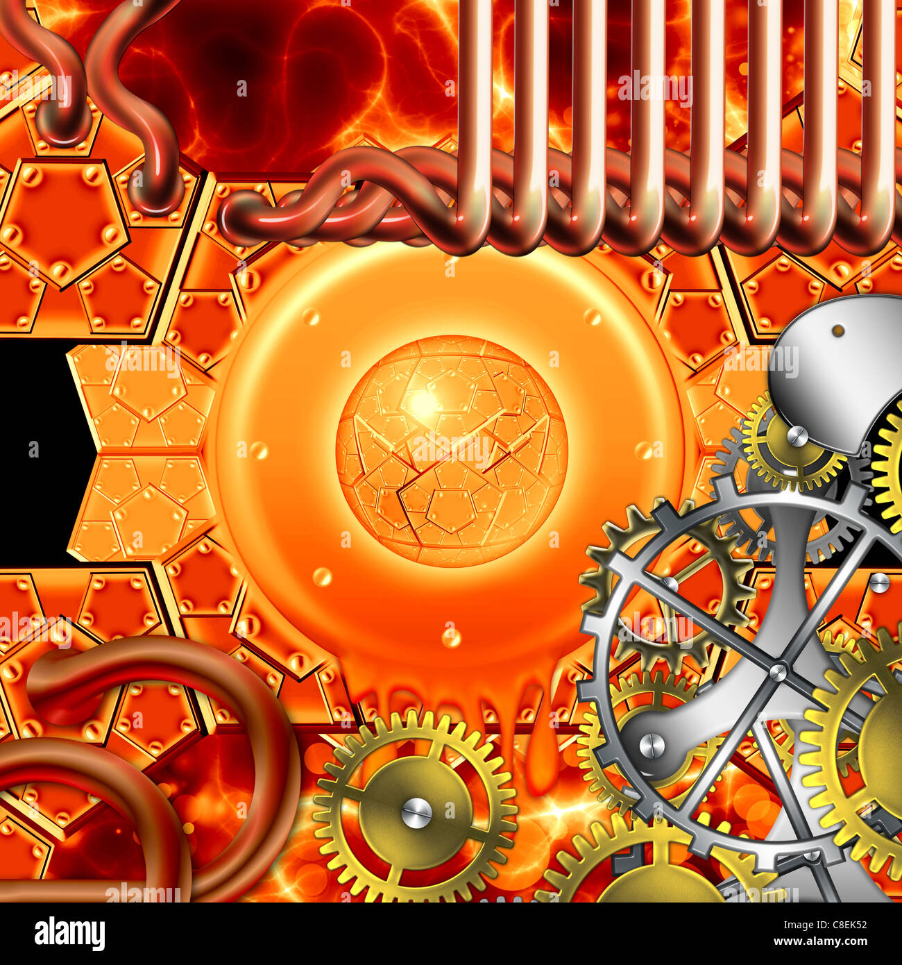 retro steampunk mechanism Stock Photo - Alamy