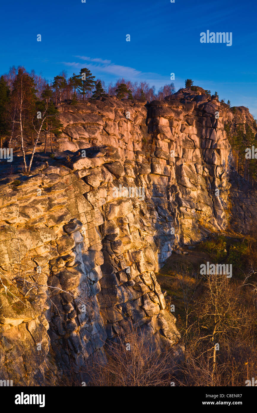 Sunrise over the rocks Stock Photo - Alamy