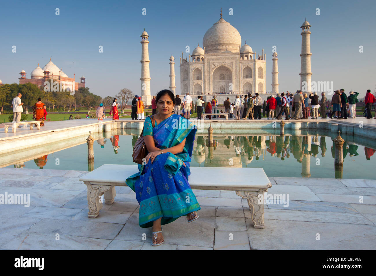 Taj Mahal And The Bench