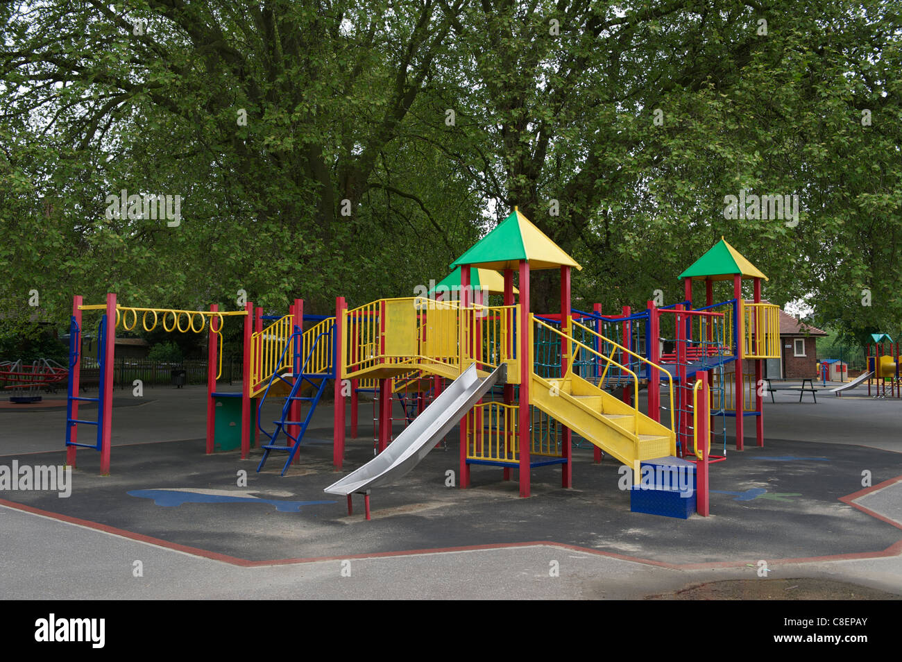 Empty childrens playground hi-res stock photography and images - Alamy