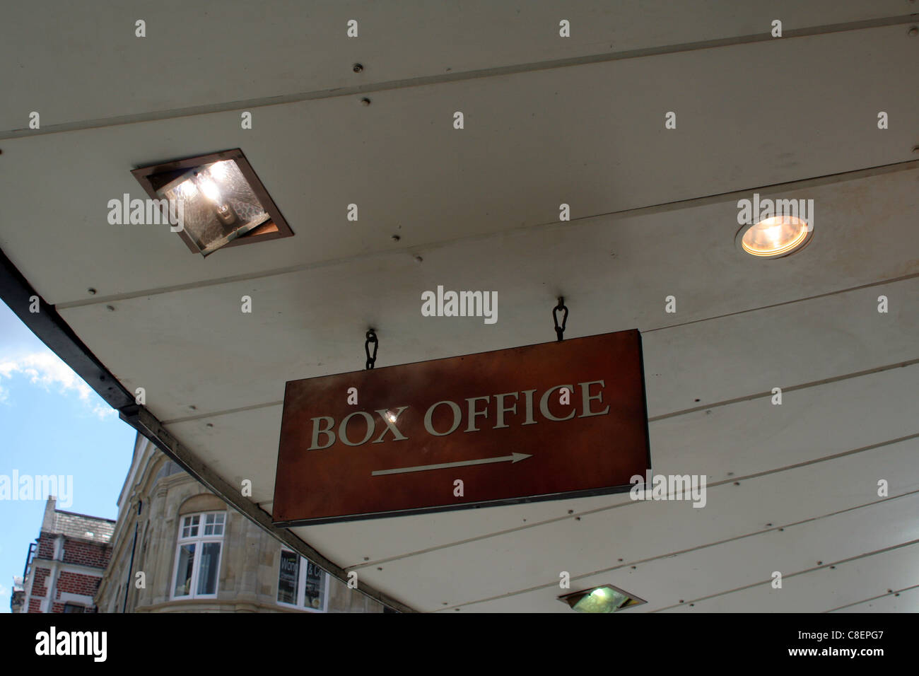 Theatre box office sign at London's West End - Shaftesbury Avenue ...