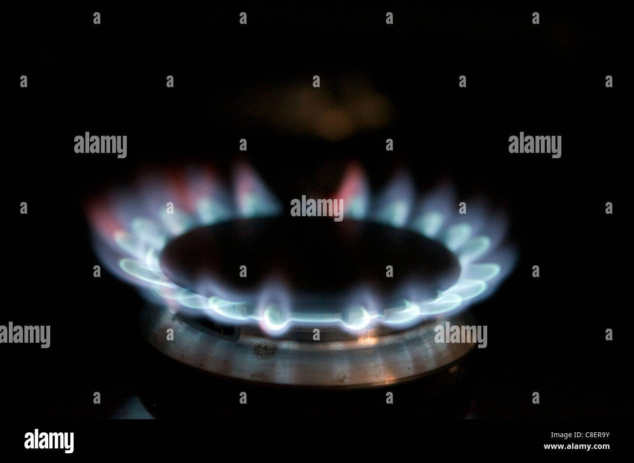 Cooking Gas Ring Stock Photo - Alamy