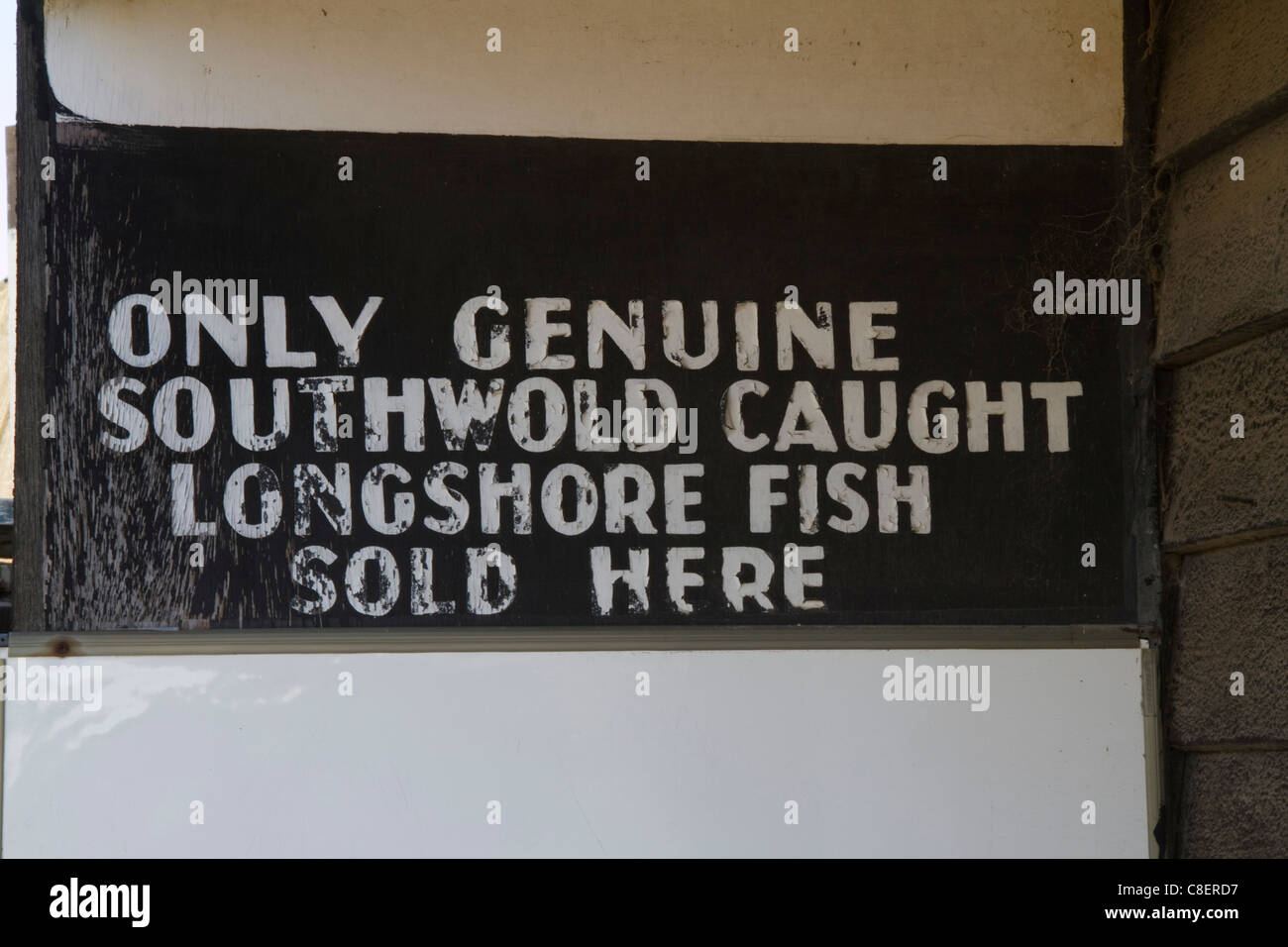 A sign at the working Southwold Harbour in Suffolk Stock Photo - Alamy
