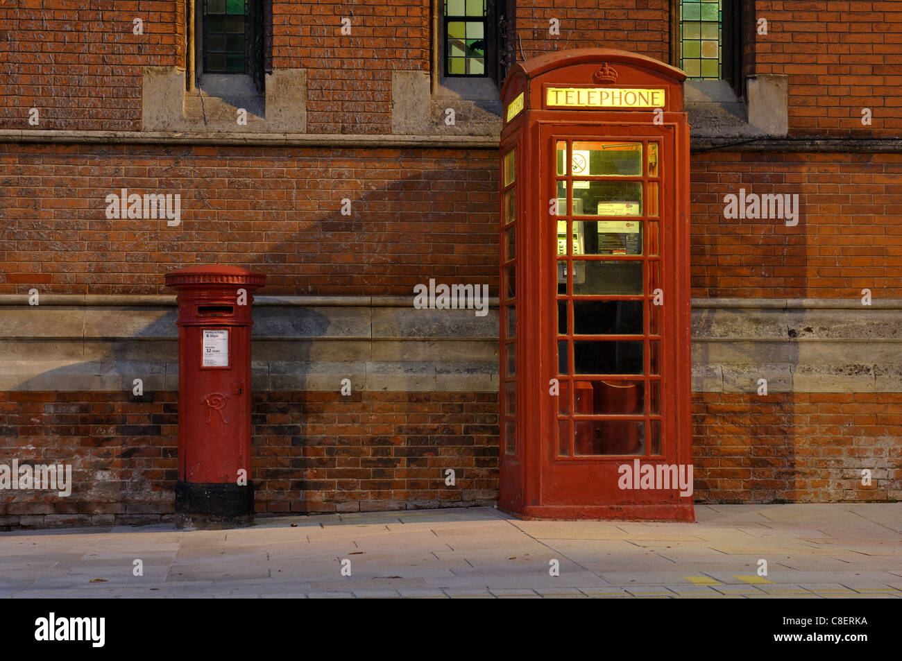 Inside telephone red box hi-res stock photography and images - Alamy