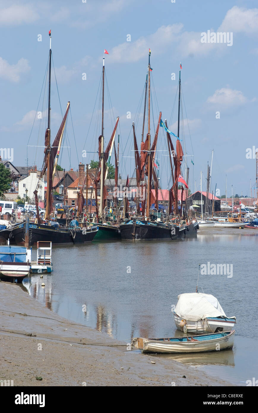Maldon, a Blackwater Estuary town known for its Thames Sailing Barges ...