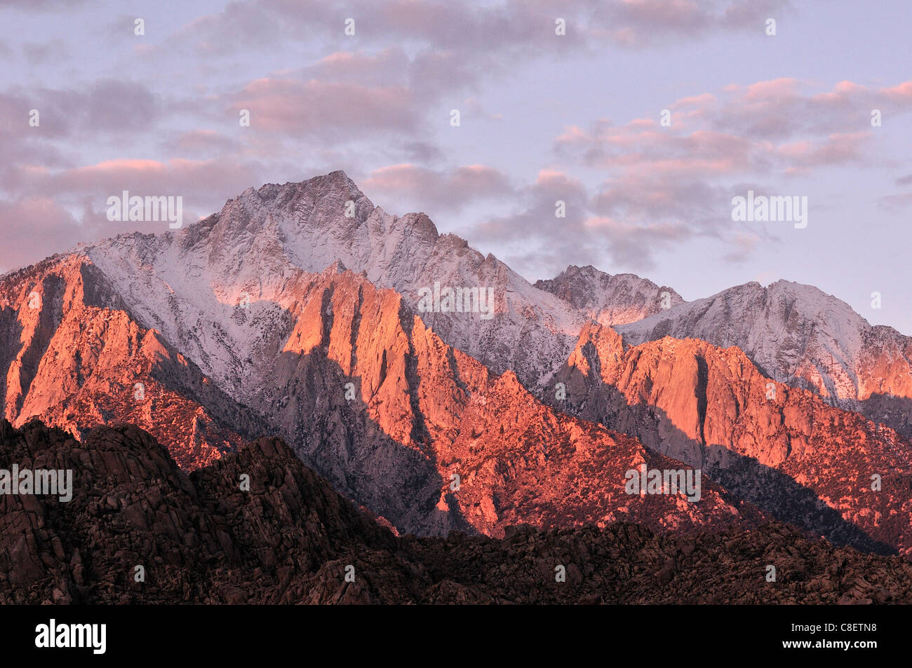Lone Pine Peak, from Alabama Hills, Sierra Nevada, Mountains, Lone Pine ...