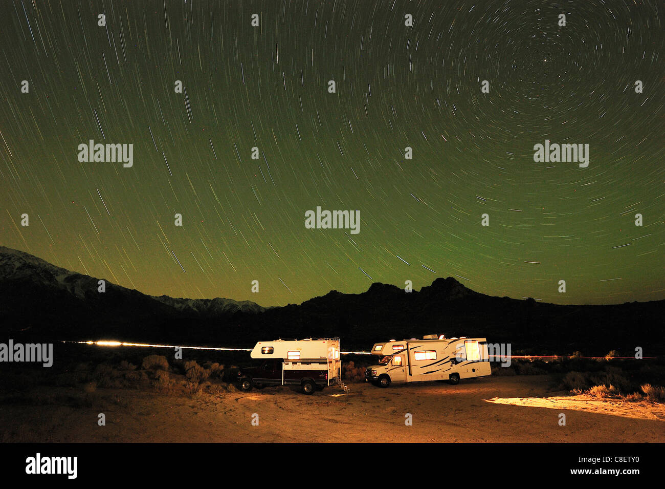Rv camper stars night sky hi-res stock photography and images - Alamy