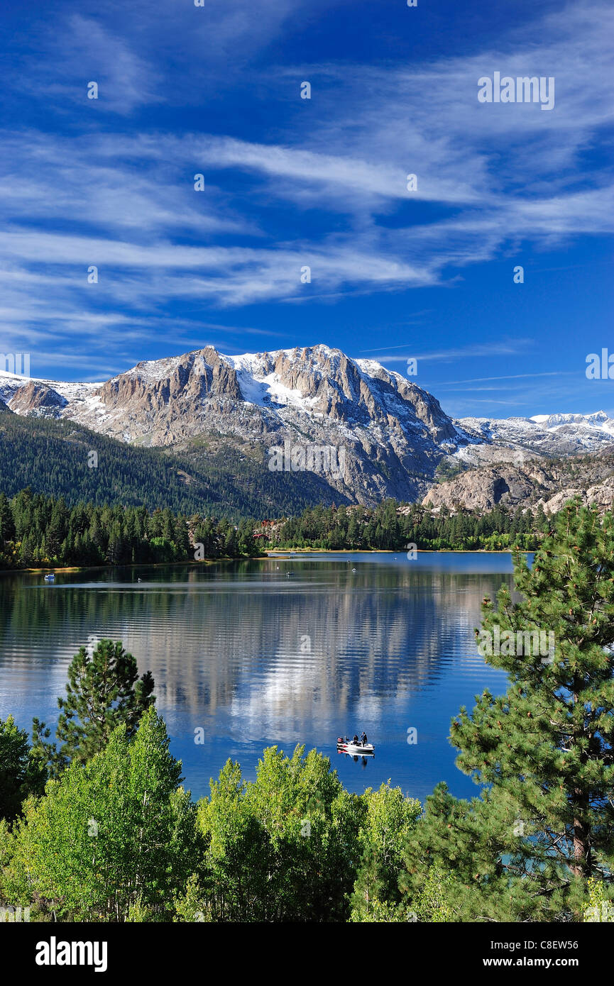 Panorama, June Lake, Sierra Nevada, Mountains, June, Lake, Loop, near ...