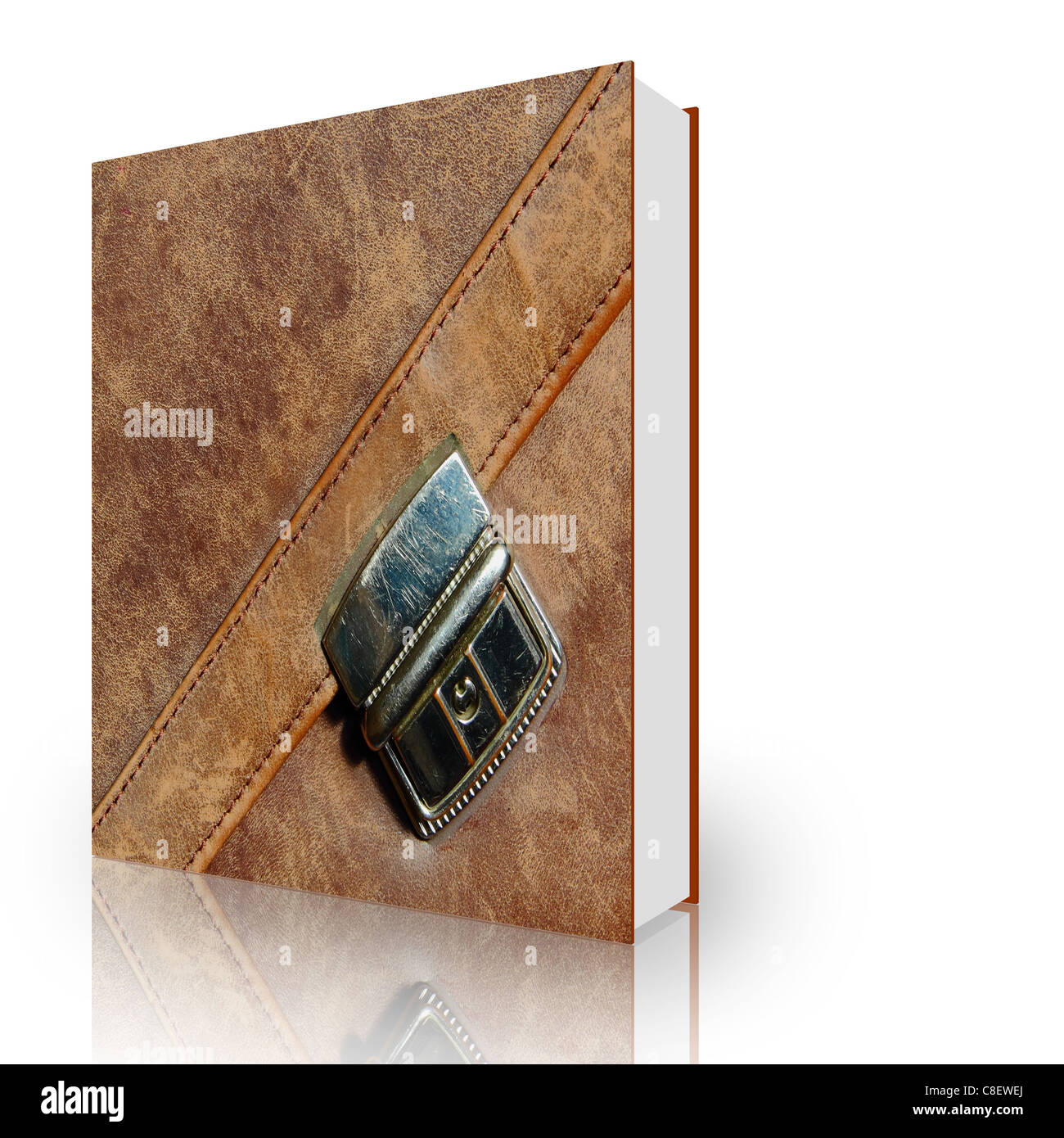book grunge leather texture briefcase Stock Photo - Alamy