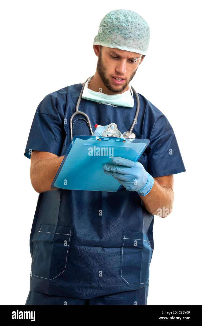 Portrait doctor writing pad hi-res stock photography and images - Alamy